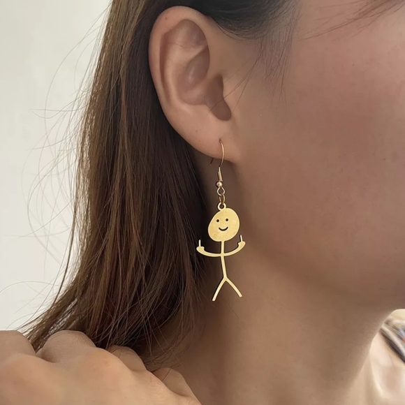Jewelry | Stainless Steel Middle Finger Have A Nice Day Fu Earrings ...